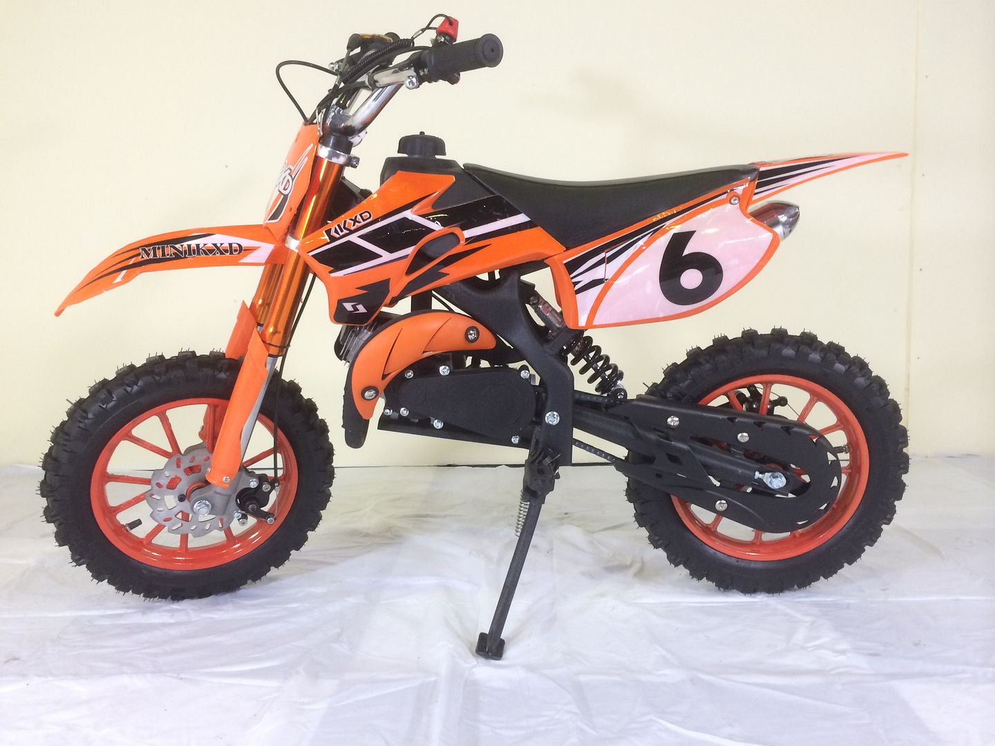 Mini Dirt Bike Mini Moto 50cc Fun Bike - KXD Scrambler Motocross Orange ...