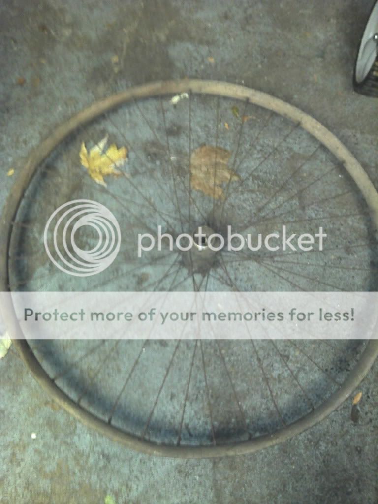 Lester Wheels, wood wheel and a 62 straight bar schwinn | Rat Rod Bikes ...