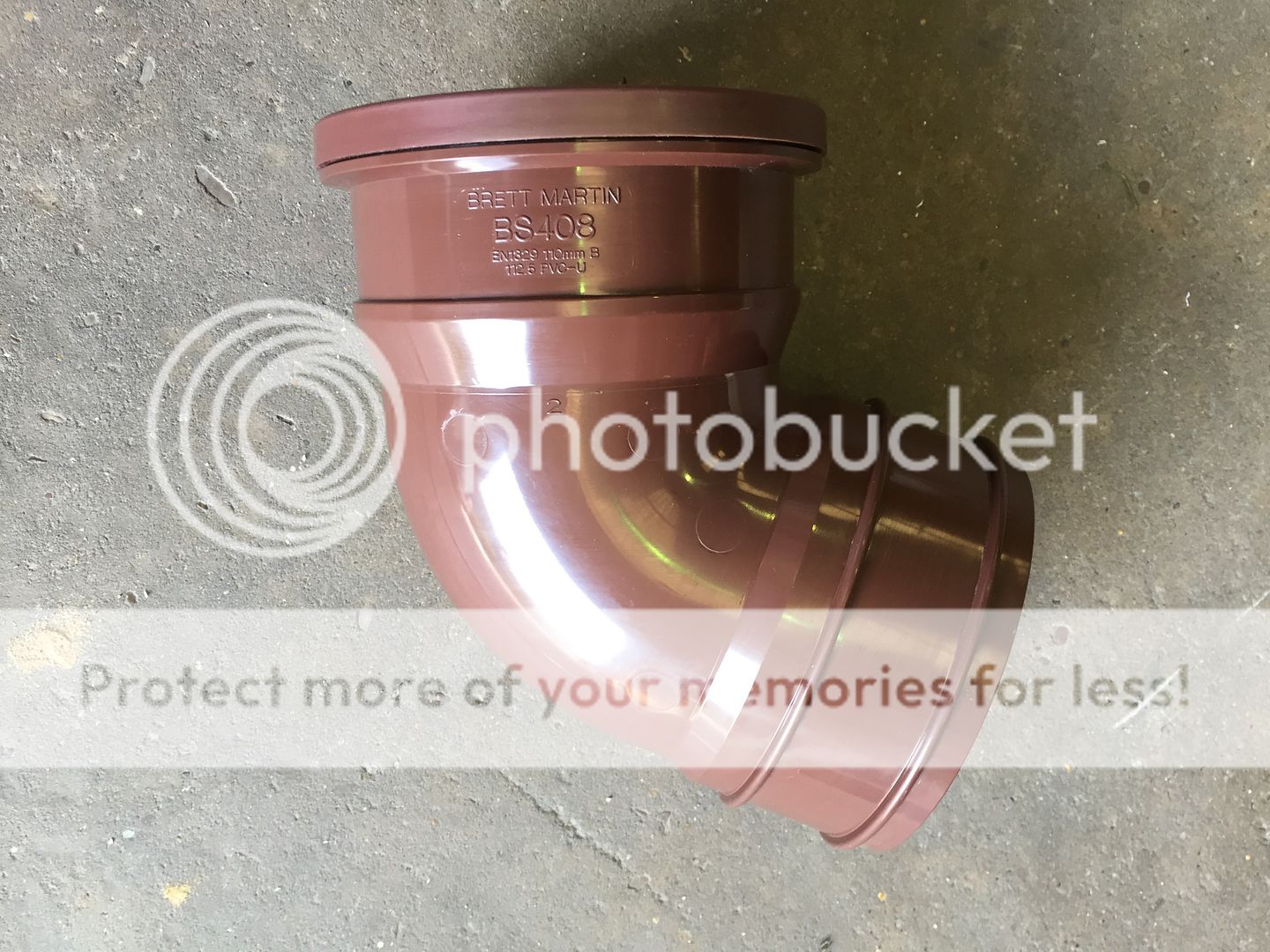 uPVC Soil Pipe 110mm 112deg Top Offset Bend - Brown - Brett Martin | eBay
