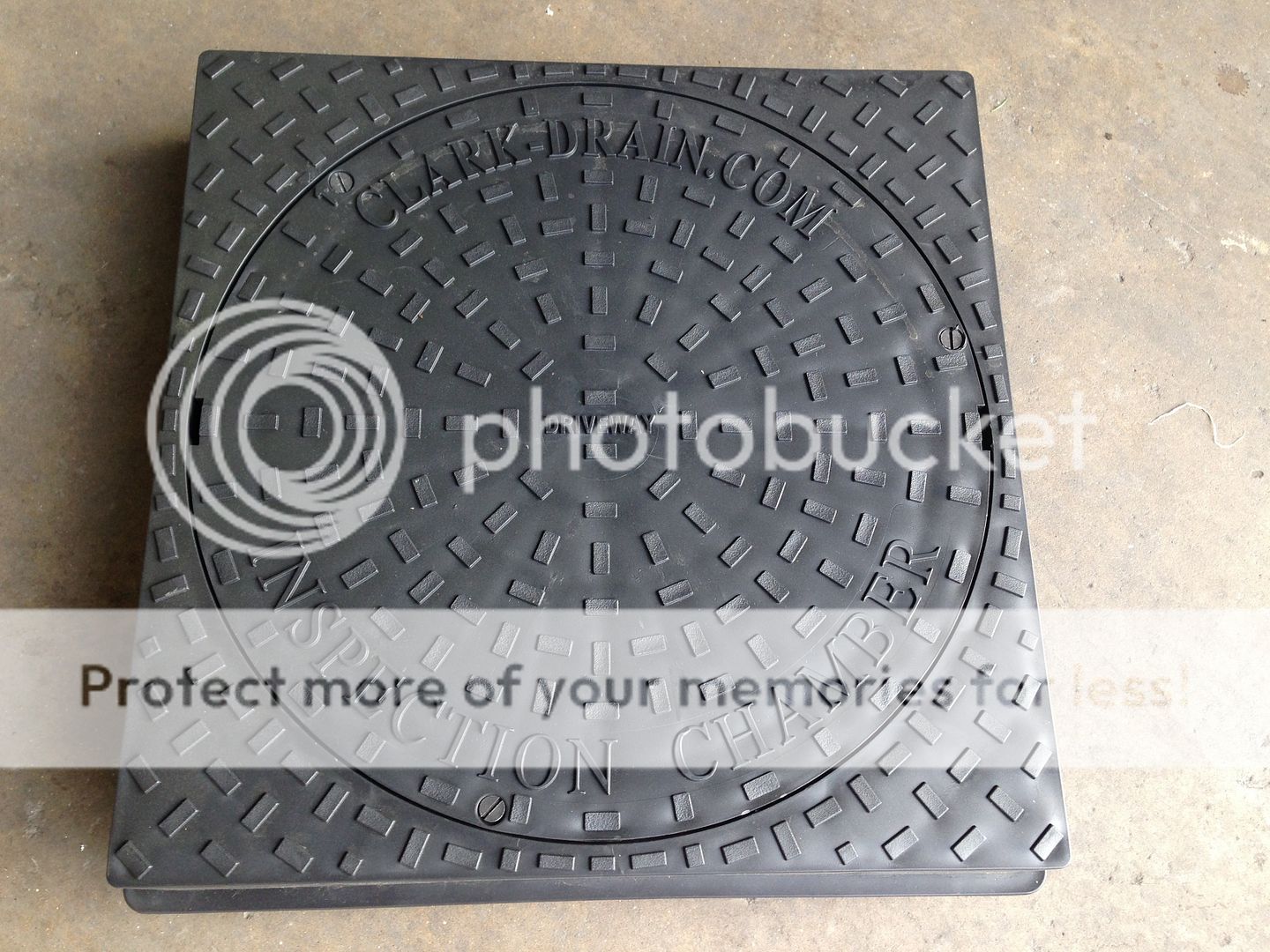 CLARK DRAIN SQUARE TO ROUND FLAT MANHOLE COVER 450MM x 450MM X 80MM ...