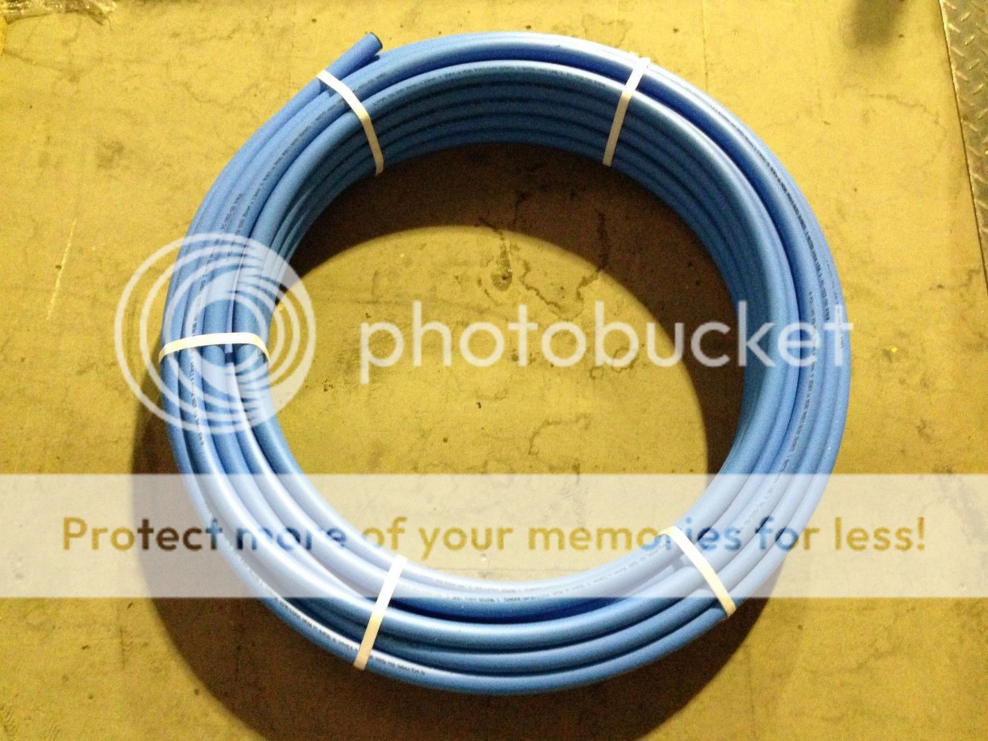 25mm MDPE Alkathene Blue Mains Water Pipe Coil x 25 Metre length ...